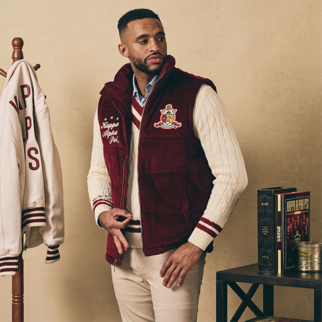 Kappa Alpha Psi Corduroy Puffer Vest – Nupemall