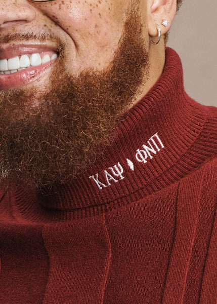 Kappa Alpha Psi Diamond 3-Letter Ribbed Turtleneck Krimson – Nupemall