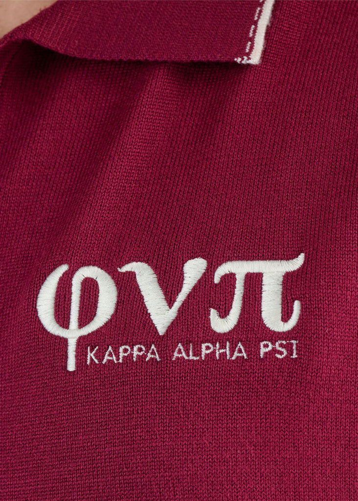 Kappa Alpha Psi Phi Nu Pi Full Button Lightweight Sweater (Krimson ...
