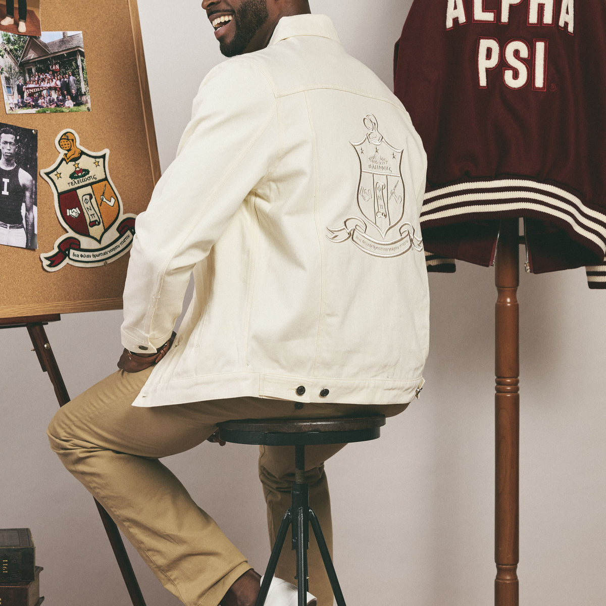Kappa Alpha Psi Coat of Arms Tonal Denim Jacket – Nupemall