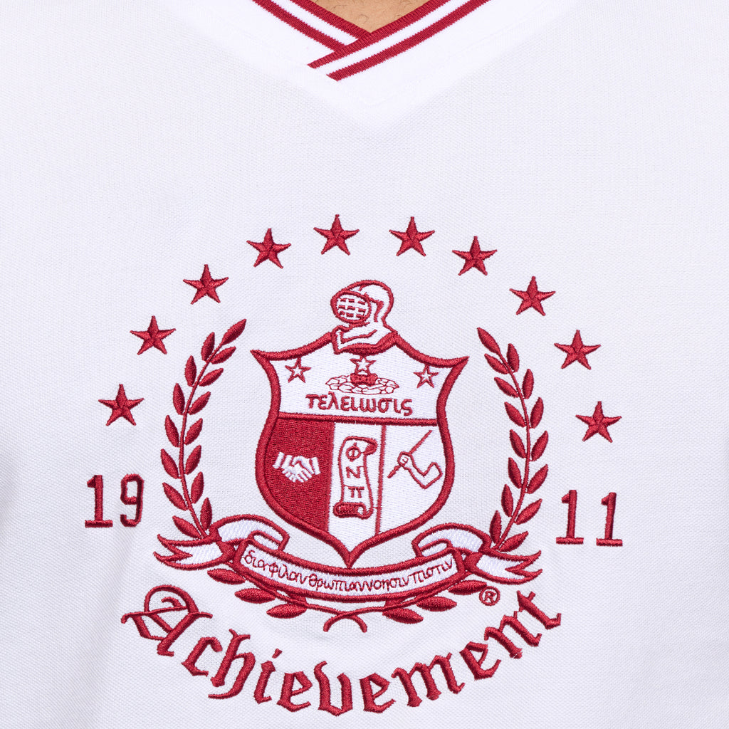 Kappa Alpha Psi Coat of Arms V-neck Tee (White) – Nupemall