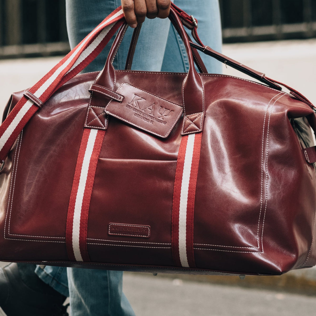 Kappa Alpha Psi Signature Stripe Duffle Bag – Nupemall