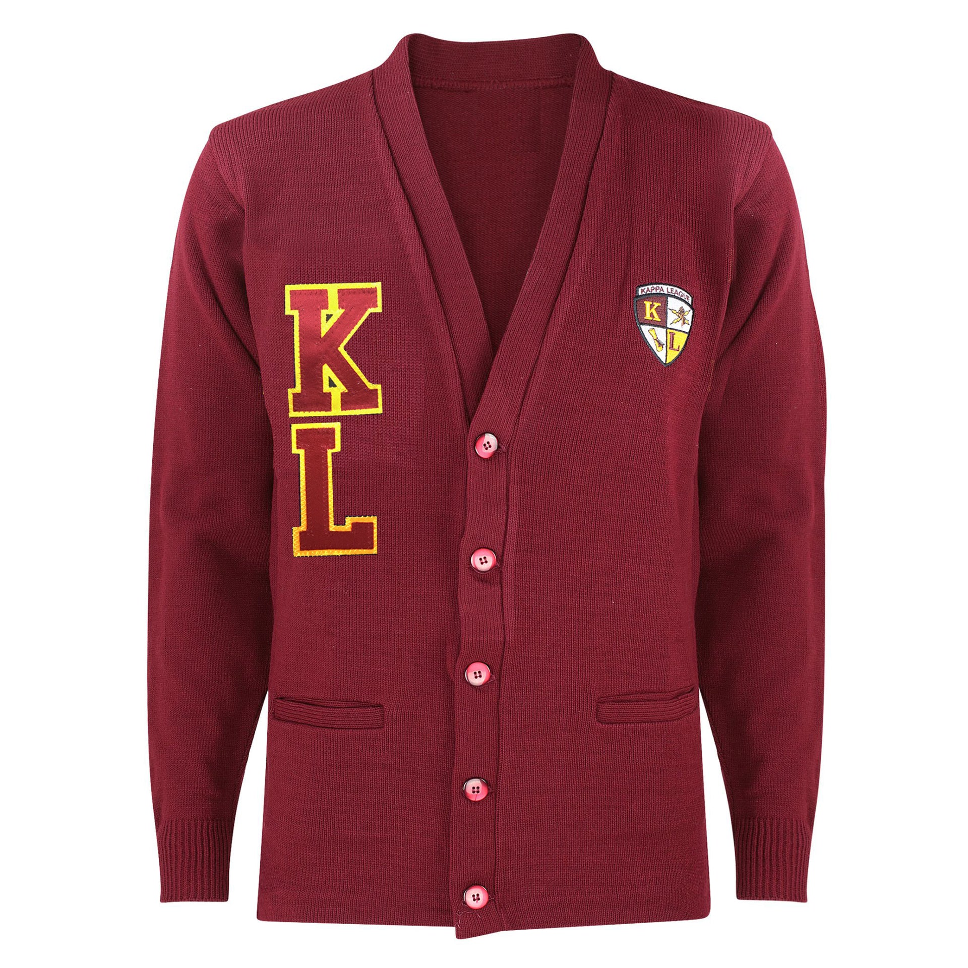 maroon cardigans